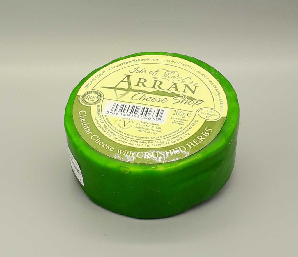 Arran Cheese with Mixed Herbs - Craigies Farming, Deli, Café and Farm Park